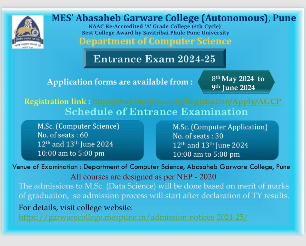 MES Abasaheb Garware College, Pune